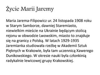 Maria Jarema | PPTX
