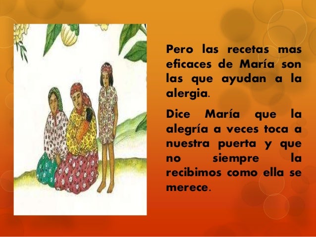 TEXTOS LITERARIOS – MARÍA LA CURANDERA