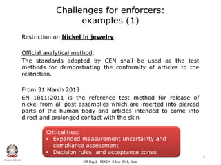 REACH - Enforceability of new restrictions | PPT