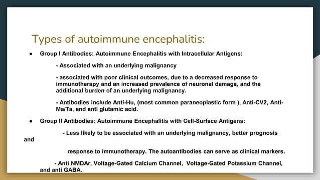 Mariam Alkarmouty - Autoimmune encephalitis | PPT
