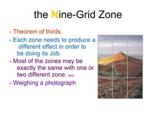 9 Zone Grid Photography