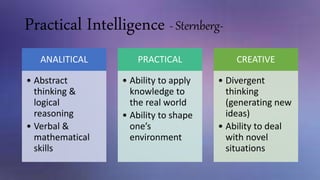 Nature of intelligence | PPTX | Adult Education | Education