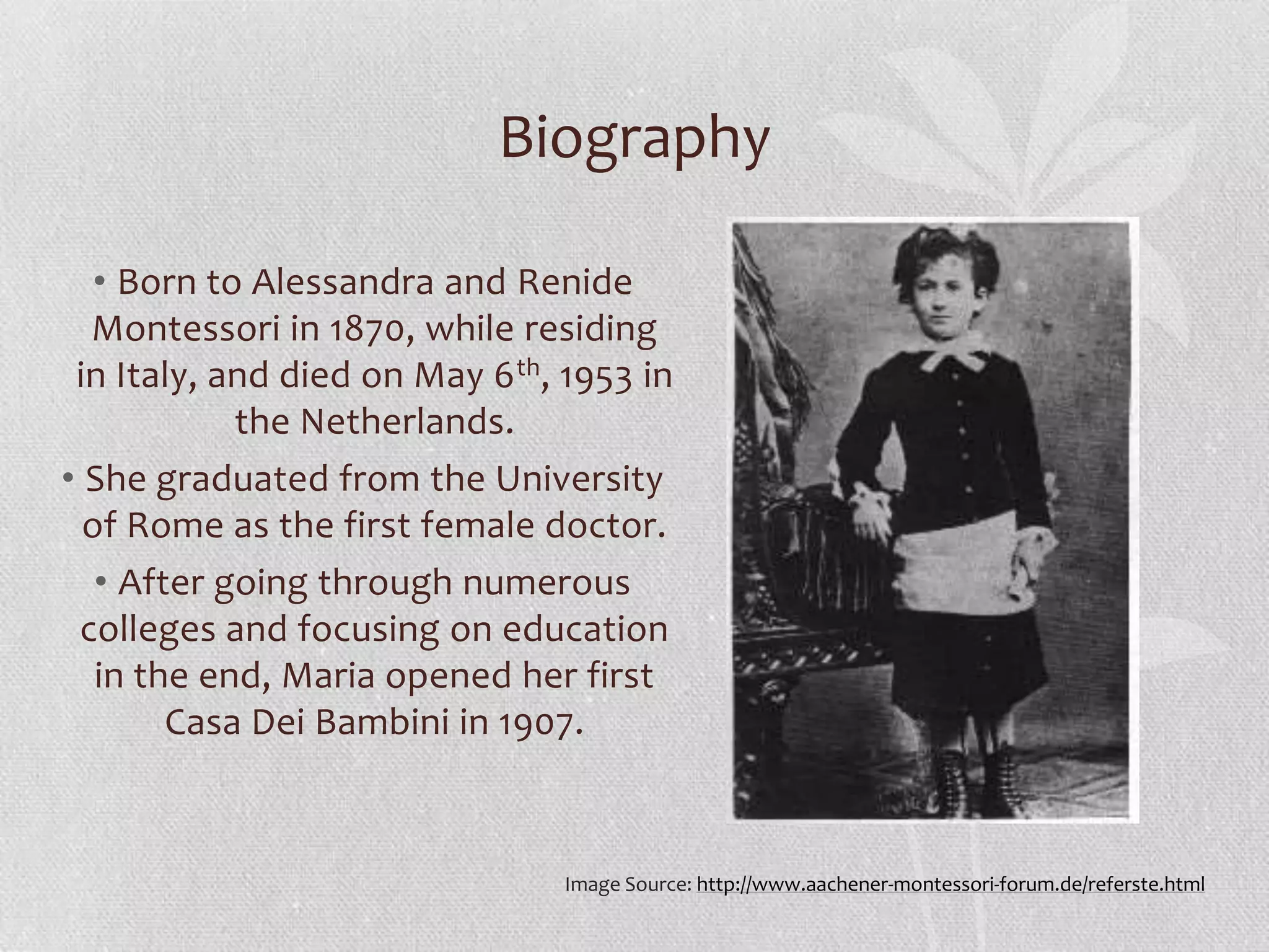 Maria Montessori | PPTX