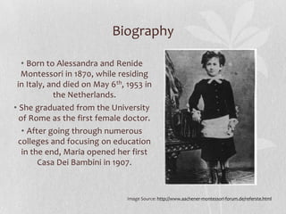 Maria Montessori | PPTX