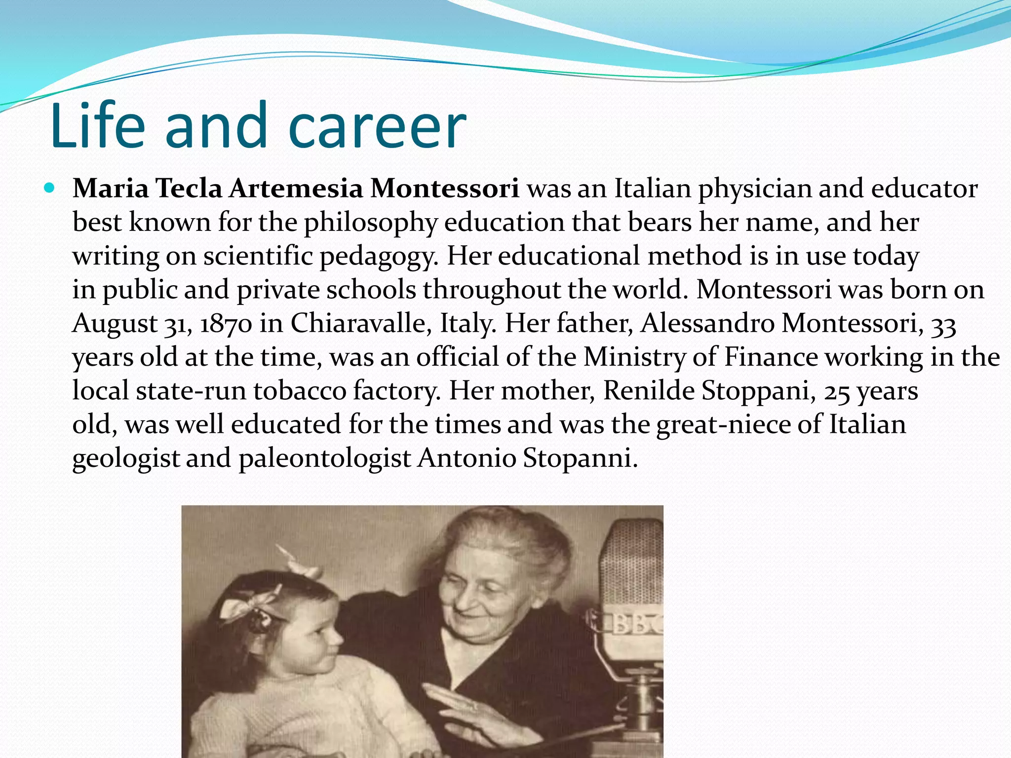 Maria montessori | PPTX