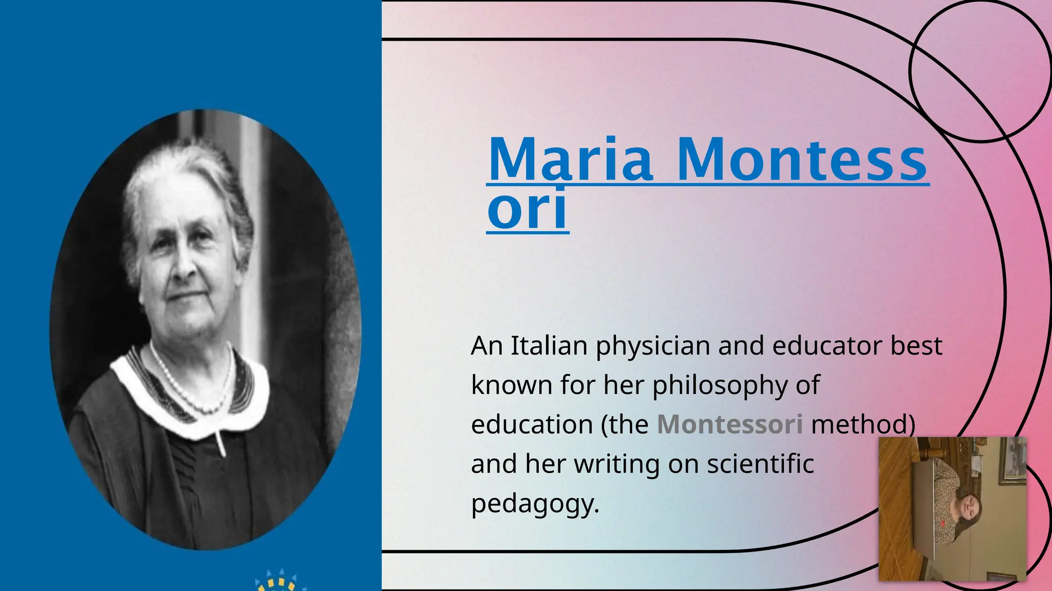 Maria Montessori education presentation for school | PPTX