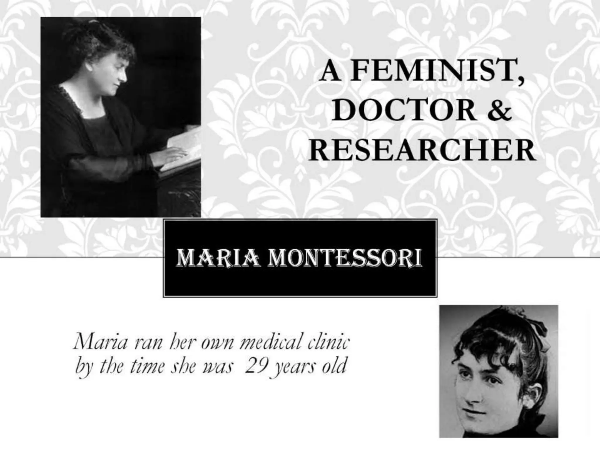 Maria montessori powerpoint | PPTX
