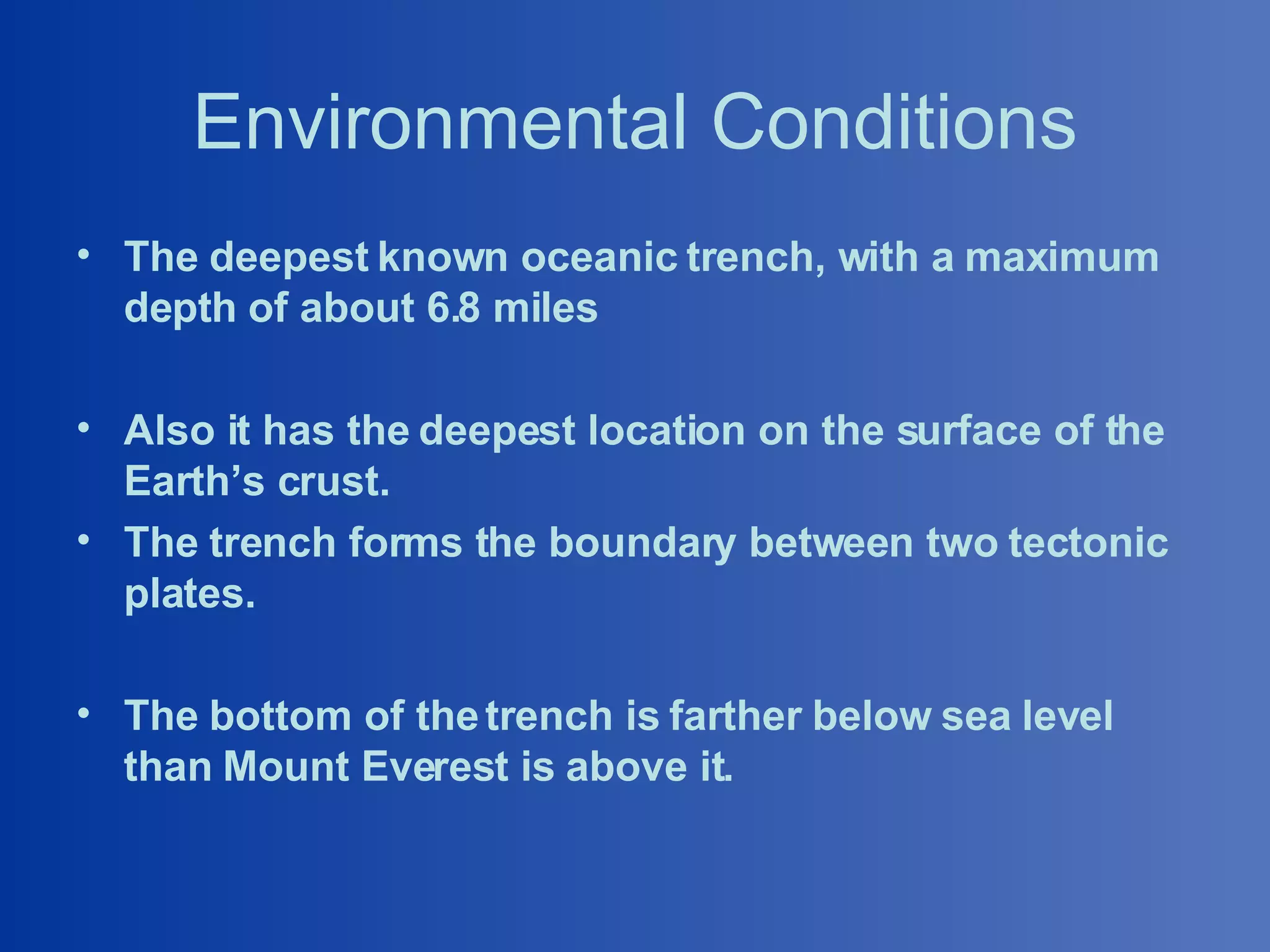 Mariana Trench | PPT | Geography | Science