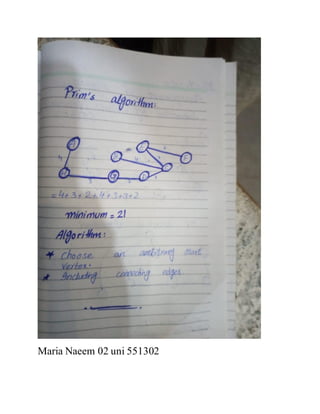 kruskal and prime algorithm graph solution | PDF