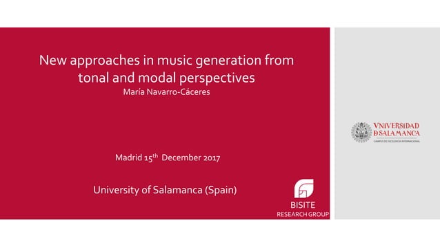 New approaches in music generation from tonal and modal perspectives | PPT