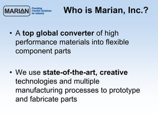 Marian Corporate Presentation | PPSX