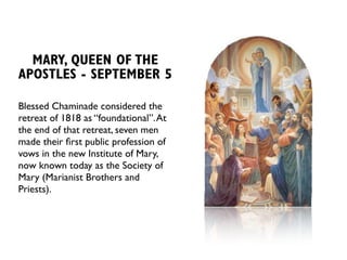 Marian & Marianist Celebrations | PDF
