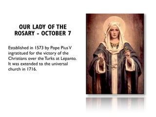 Marian & Marianist Celebrations | PDF