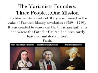 Introduction to Marianist History Presentation | PPT