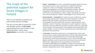 "Smart Villages in Finland" by Marianne Selkäinaho | PPT