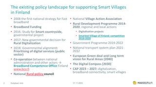"Smart Villages in Finland" by Marianne Selkäinaho | PPT