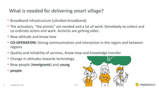"Smart Villages in Finland" by Marianne Selkäinaho | PPT