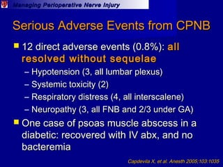 Management of the patient with suspected perioperative nerve injury | PPT