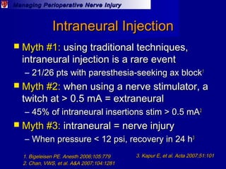 Management of the patient with suspected perioperative nerve injury | PPT
