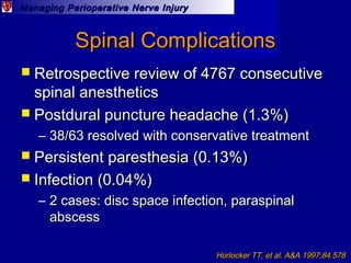 Management of the patient with suspected perioperative nerve injury | PPT