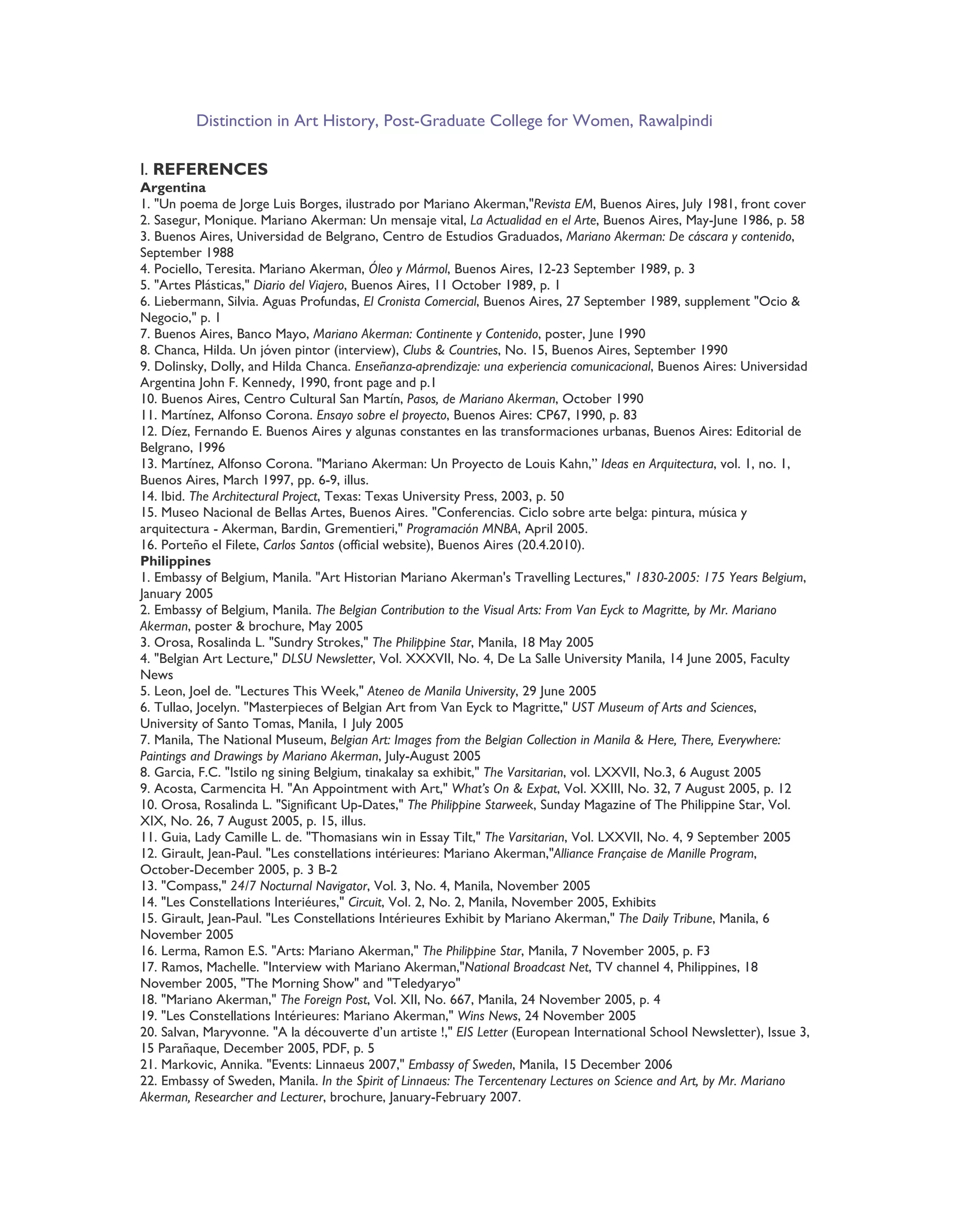 Mariano Akerman CV 2010 | PDF