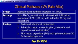 Designing the "Best" Pain Management Plan for Knee Replacement | PPTX