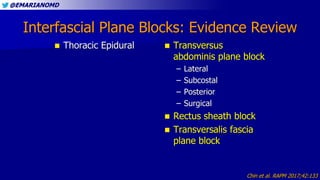 Thoracic Epidural Analgesia is the Gold Standard for Major Abdominal ...