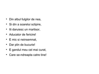 Inceputul primaverii | PPT