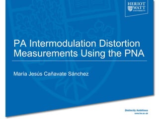 PA Intermodulation Distortion Measurements Using the PNA | PDF | Digital Audio | Computer ...