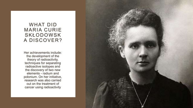 Maria Sklodowska Polish scientist - presentation | PPTX