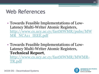 Low-Latency Multi-Writer Atomic Registers | PPT