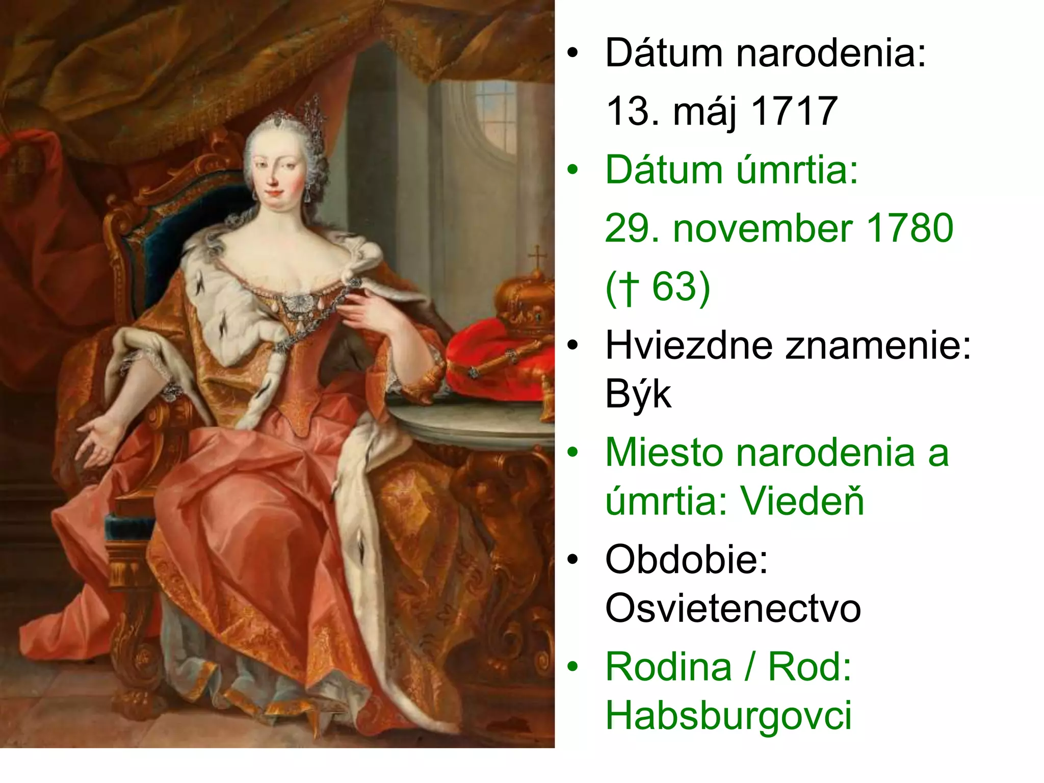 Maria Terezia cast 1 rodina.ppt