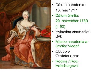 Maria Terezia cast 1 rodina.ppt