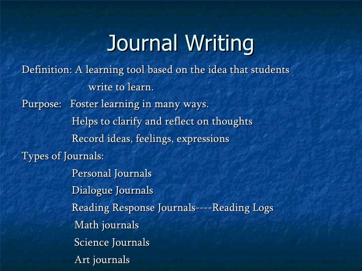 Journal Writing