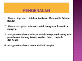 Mari belajar abakus | PPTX