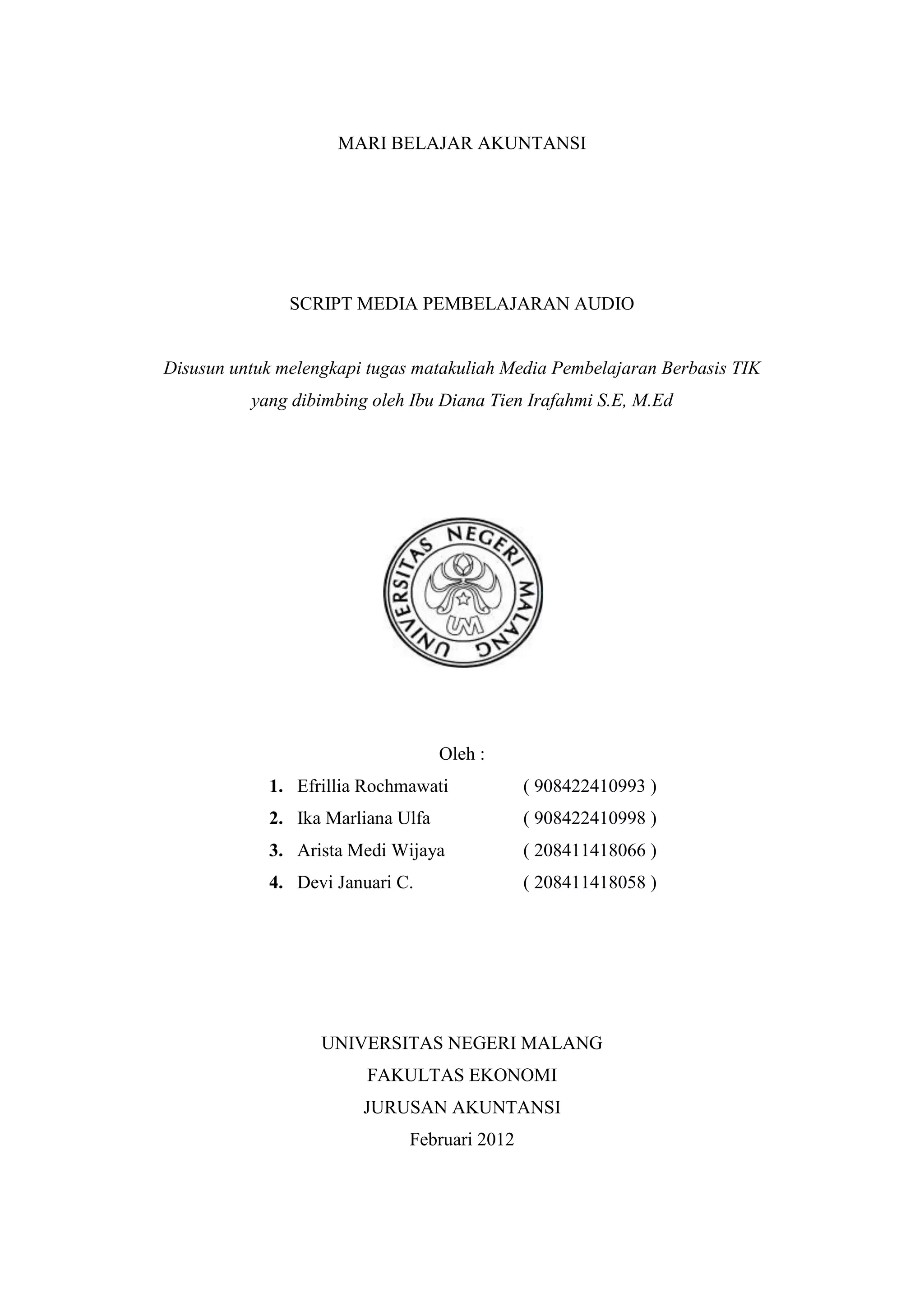 Mari belajar akuntansi | DOCX