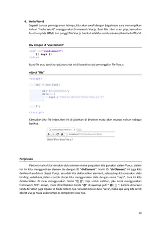 Mari belajar vue js | PDF