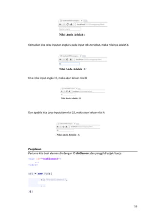 Mari belajar vue js | PDF