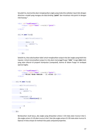 Mari belajar vue js | PDF