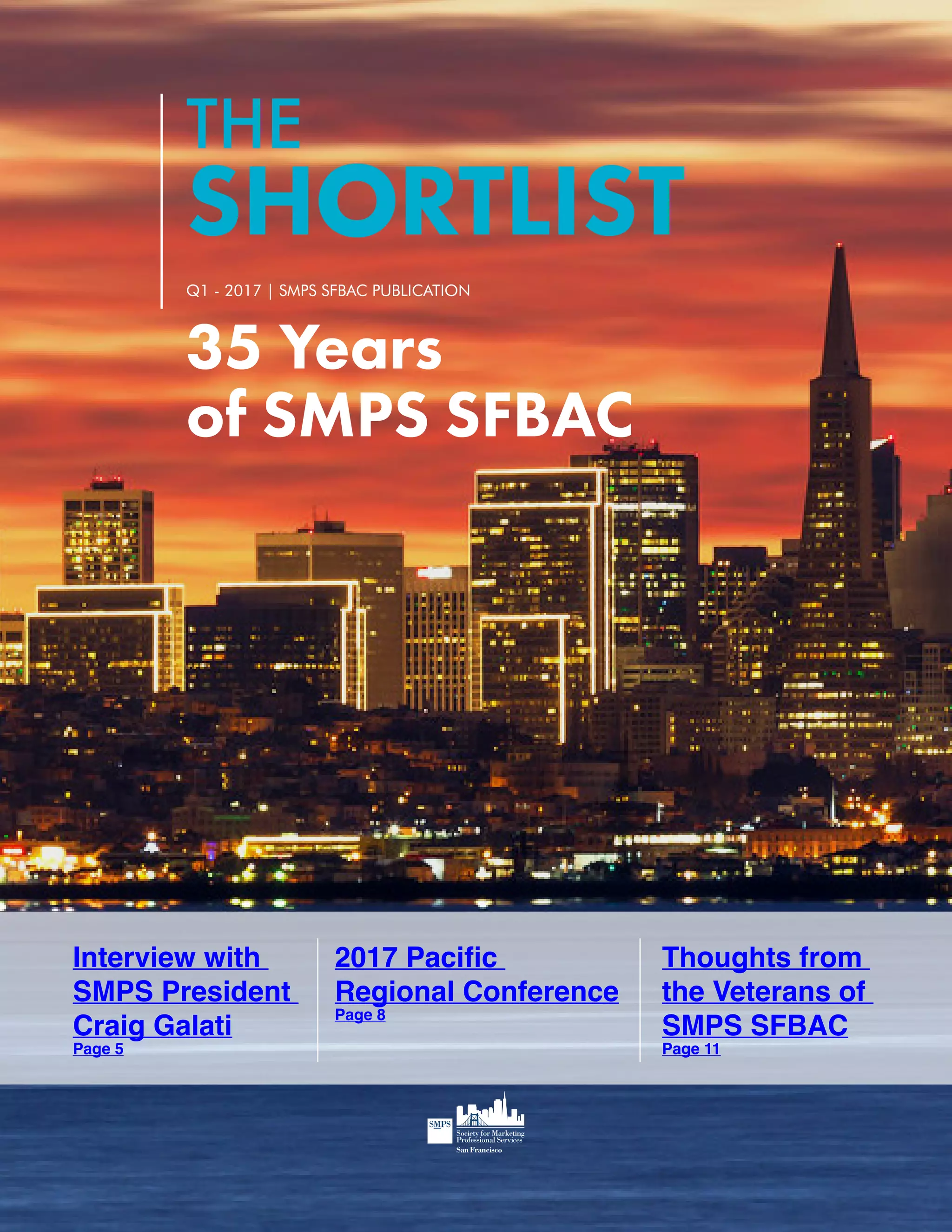 SMPS Shortlist - Thoughts from Veterans of SMPS San Francisco, Quarter ...