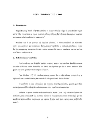 Resolución de Conflictos | DOC