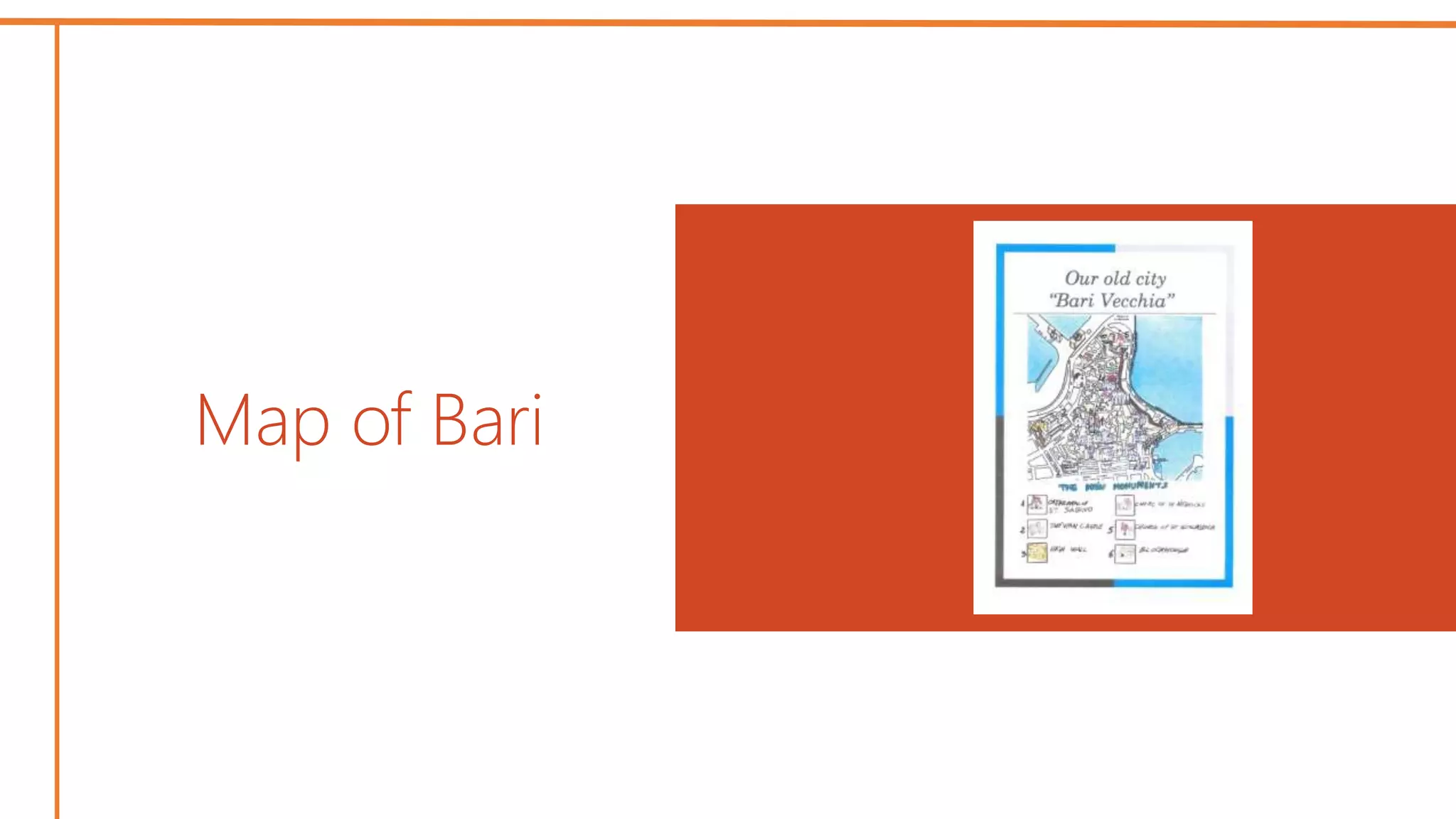 Map of Bari | PPT