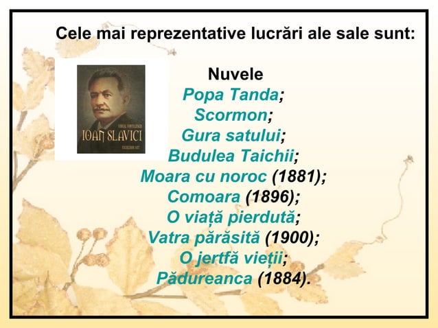 Mari clasici ai literaturii romane | PPS