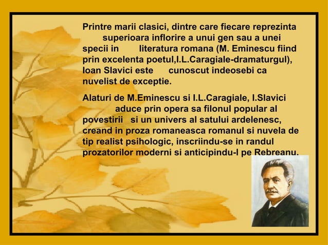 Mari clasici ai literaturii romane | PPS