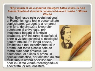 Mari clasici ai literaturii romane | PPT