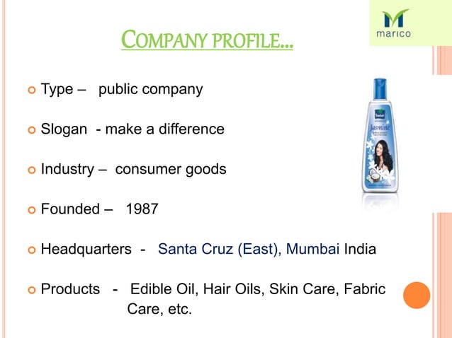 Marico | PPTX