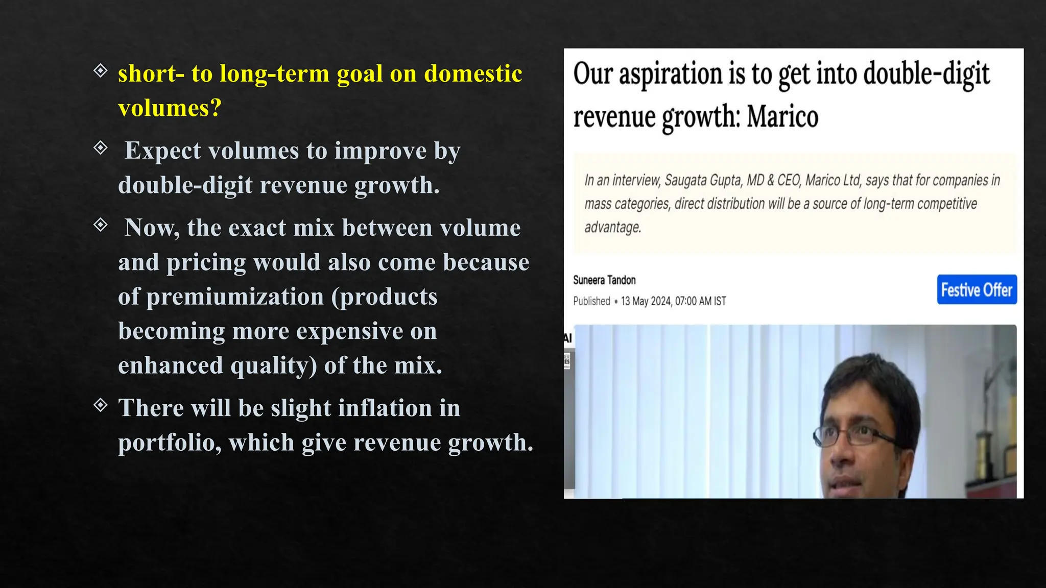 Marico company financial analysis and information | PPT