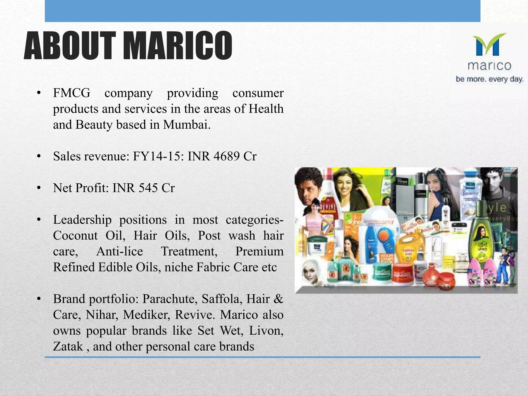 MARICO - Parachute Oil Distribution Mgmt | PPTX