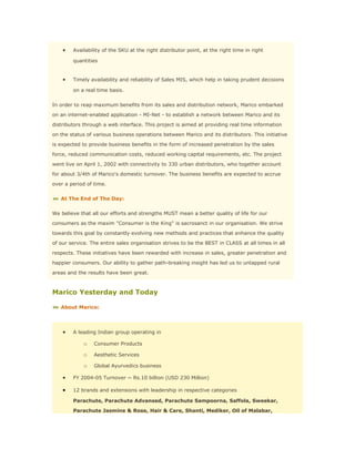 Marico industries limited | PDF