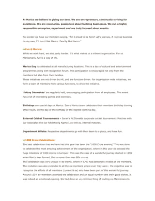 Marico industries limited | PDF